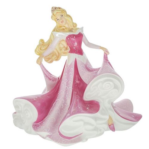 Disney English Ladies Sleeping Beauty Princess Aurora Pink Statue