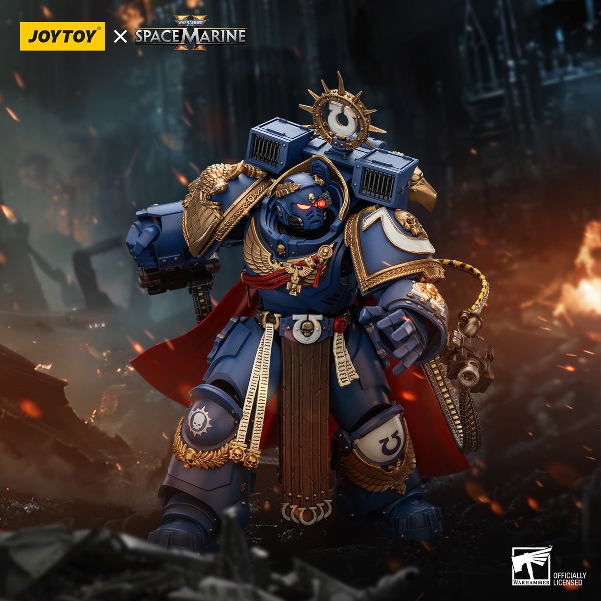 Joy Toy Warhammer Space Marine Ultramarines Marneus Calgar Chapter ...