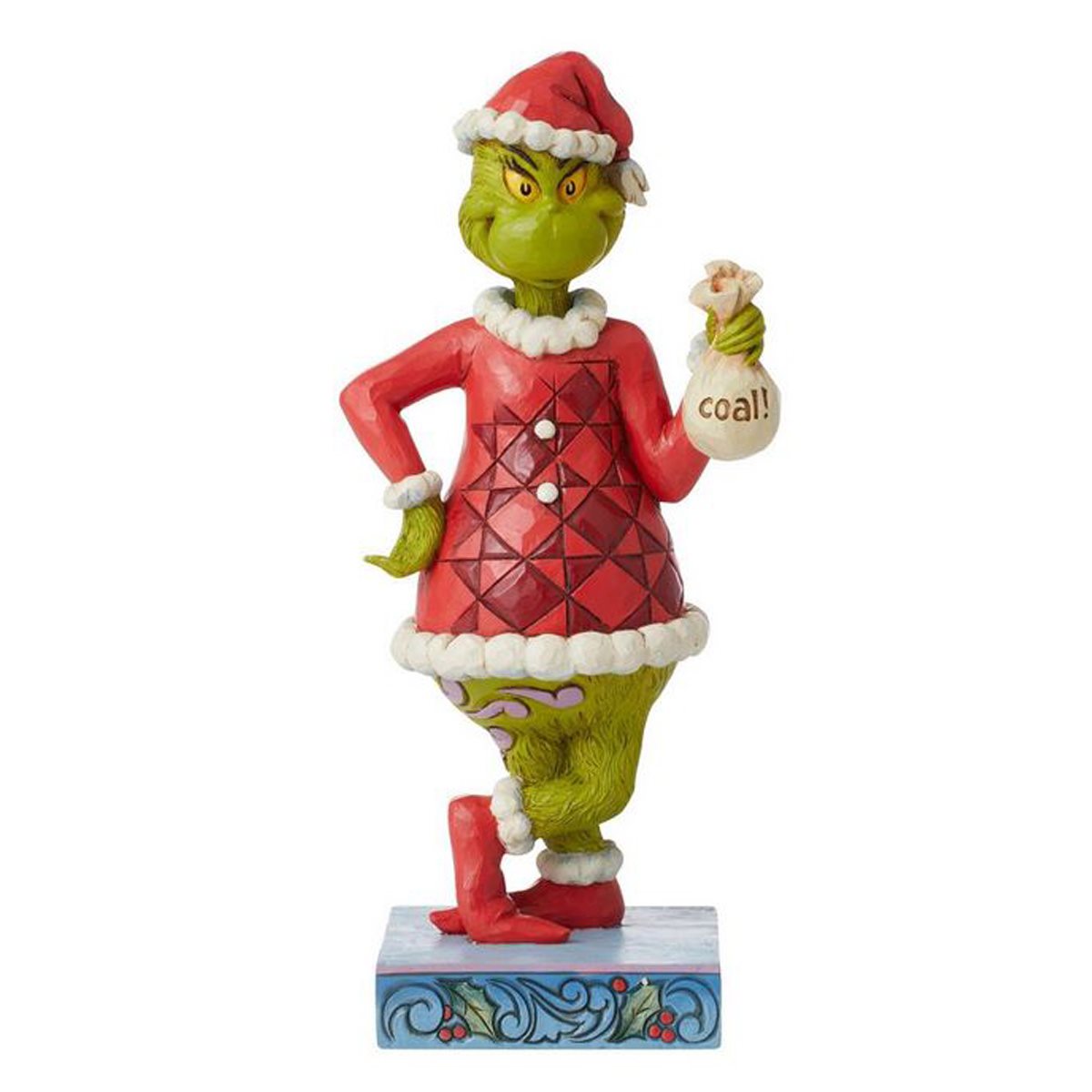 Dr. Seuss Grinch with Bag of Coal By Jim Shore Statue