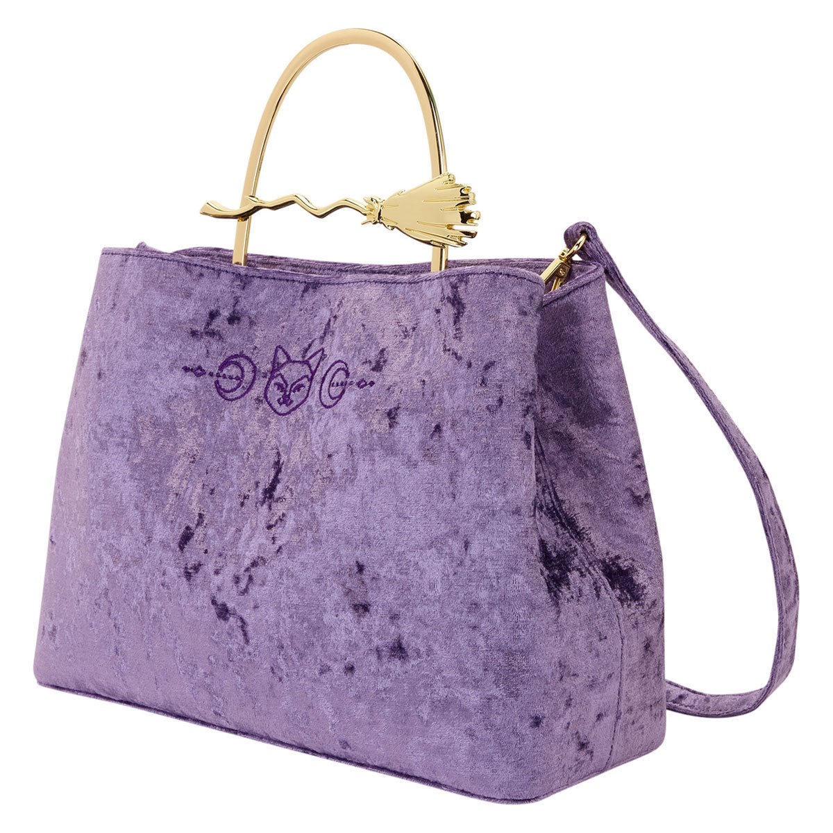 Hocus Pocus Velvet Broom Handle Handbag - Entertainment Earth