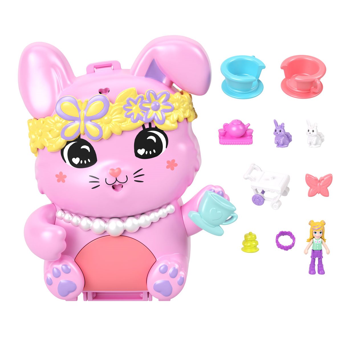 Polly Pocket Tea Party Bunny Compact Playset