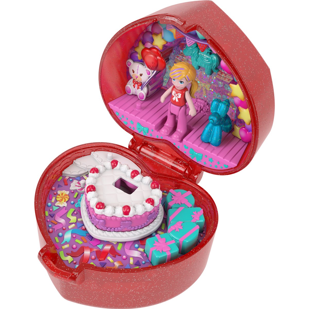 Polly Pocket Mattel 80th Ring Box Playset