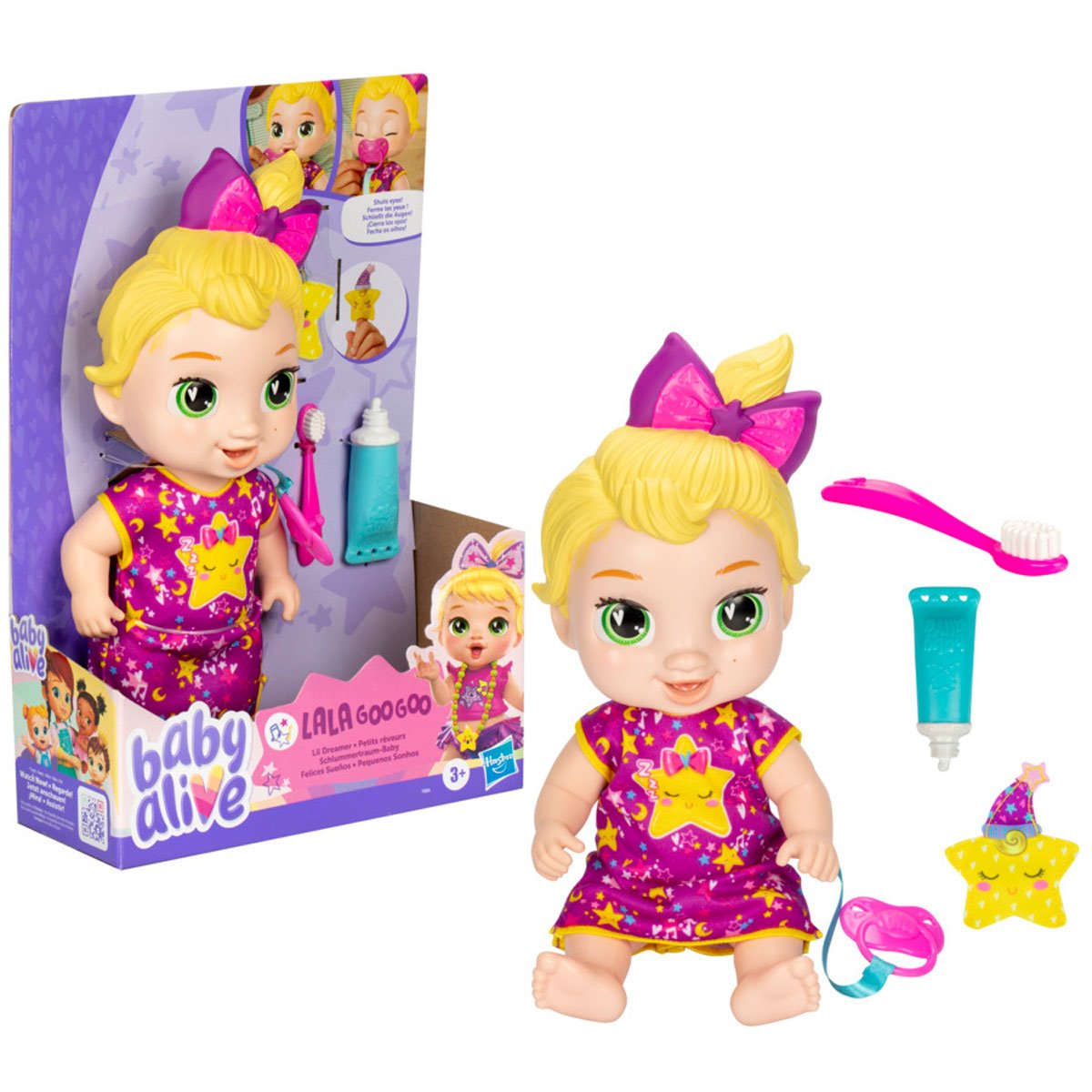 Baby Alive Lil Dreamer LaLa GooGoo Sleepy Baby Doll (Blonde)