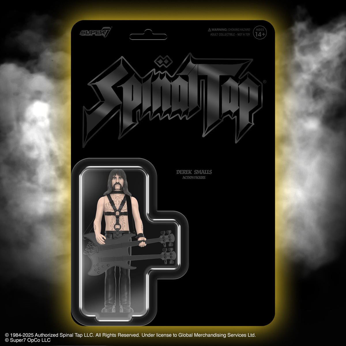 Spinal Tap Derek Smalls (None More Black) 3 3/4-Inch ReAction Figure