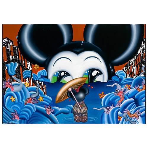 Disney Mickey Mouse the Rising Large Canvas Giclee Print