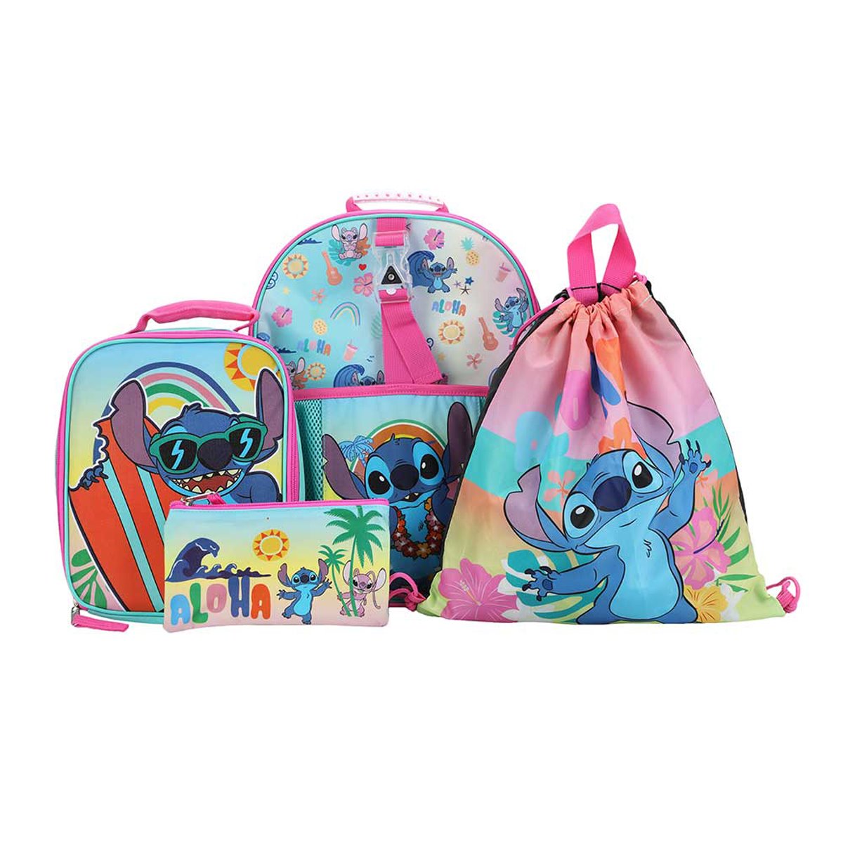 Lilo & Stitch Light Up Backpack 4-Piece Set