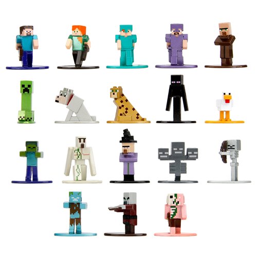 Minecraft Nano MetalFigs Die-Cast Metal Mini-Figure Wave 12 18-Pack