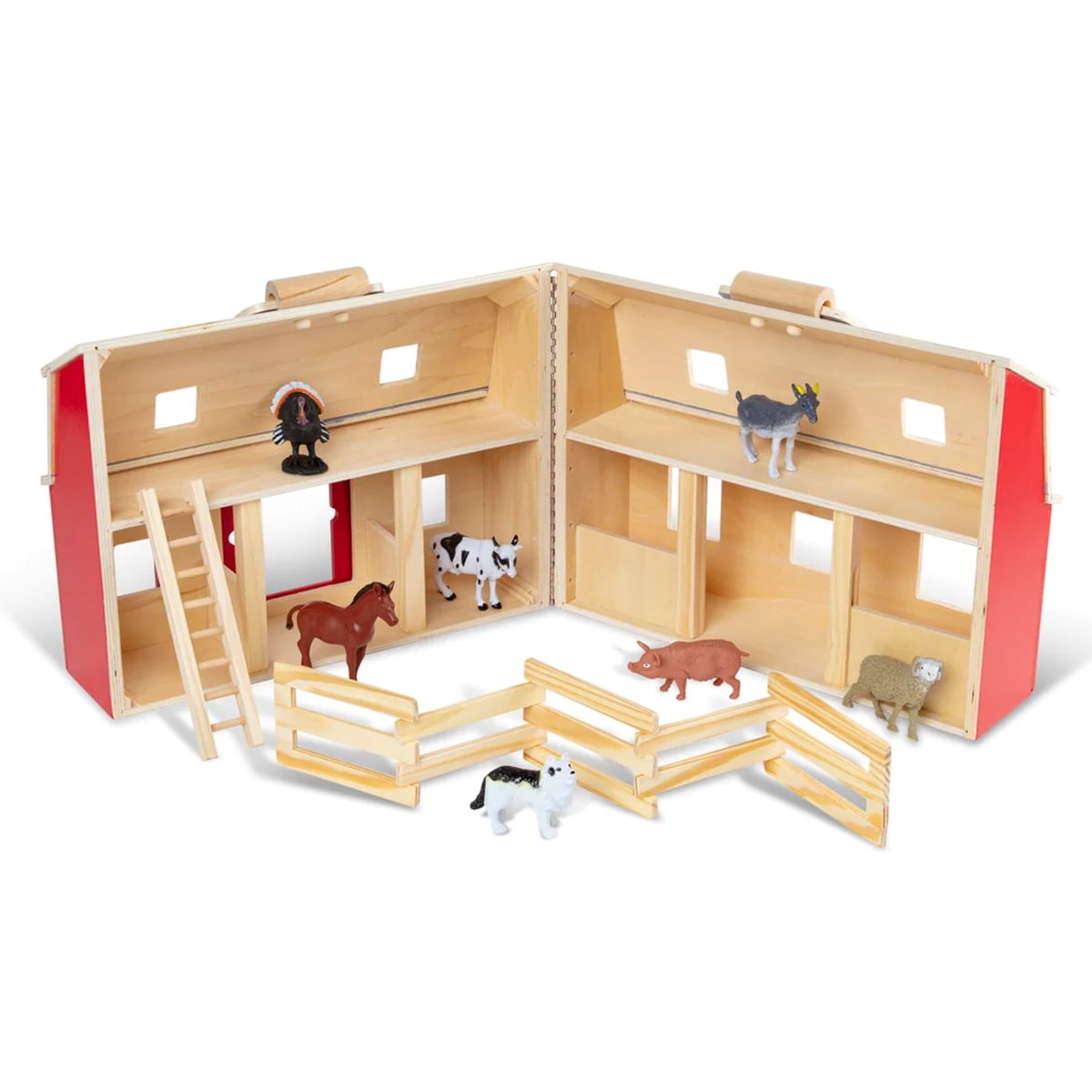 Wooden Fold & Go Barn - Entertainment Earth