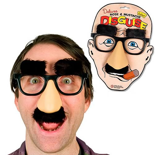 Deluxe Nose and Mustache Disguise - Entertainment Earth