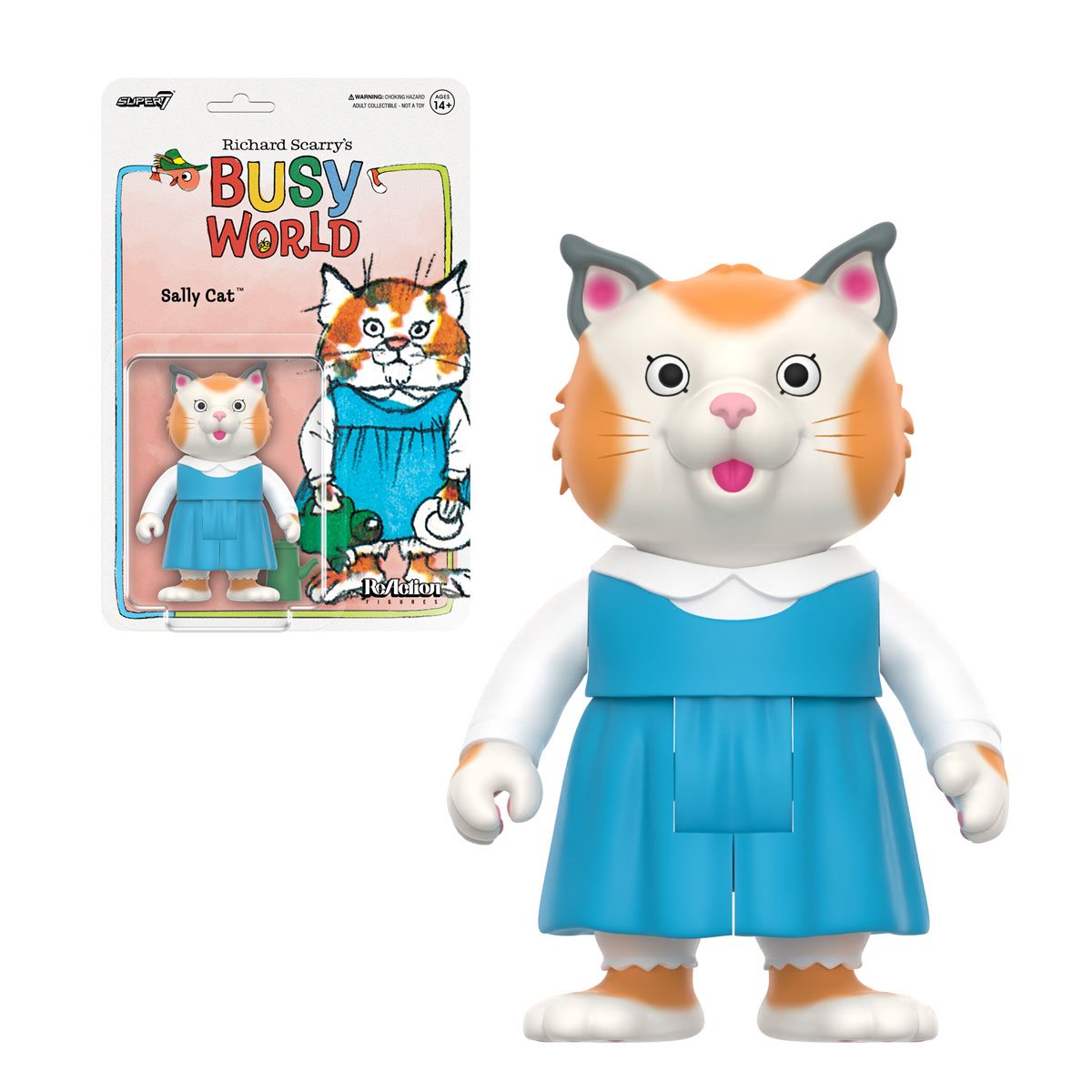 Richard Scarry Sally Cat 3 3/4-Inch ReAction Figure
