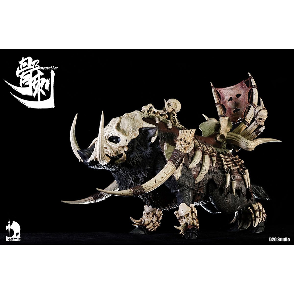 Battle Boar Bonestabber Black Version 1:12 Scale Action Figure