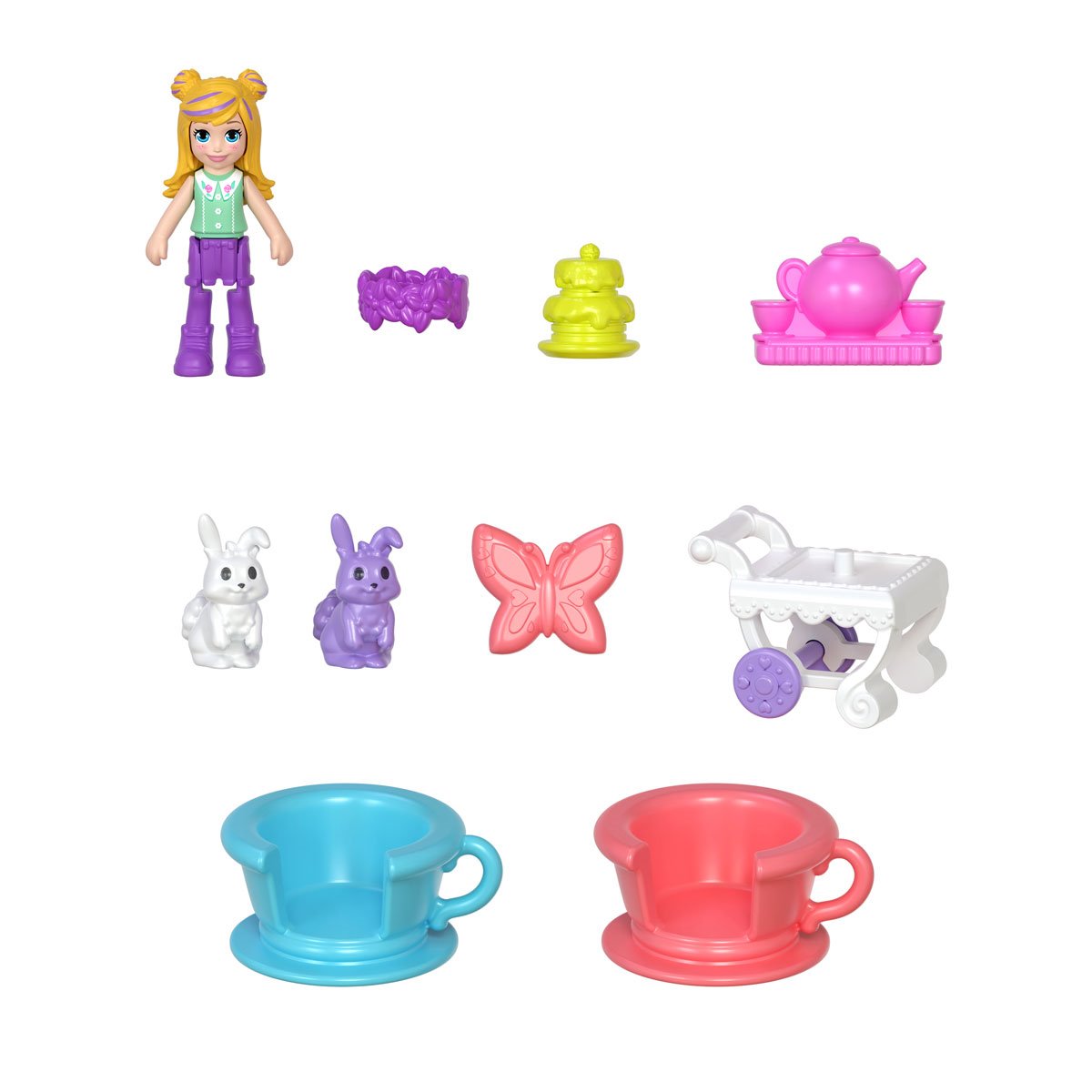 Polly Pocket Tea Party Bunny Compact Playset