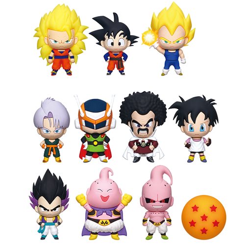 Dragon Ball Z Series 6 3D Foam Bag Clip Display Case of 24