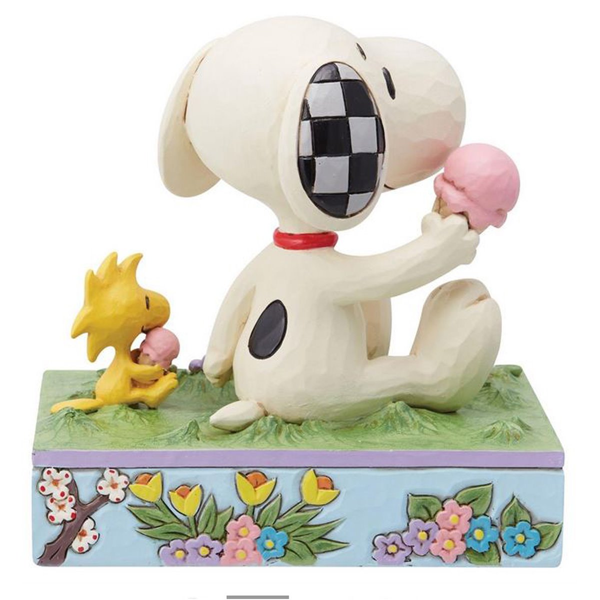 Peanuts Snoopy and Woodstock Eating Ice By Jim Shore Statue