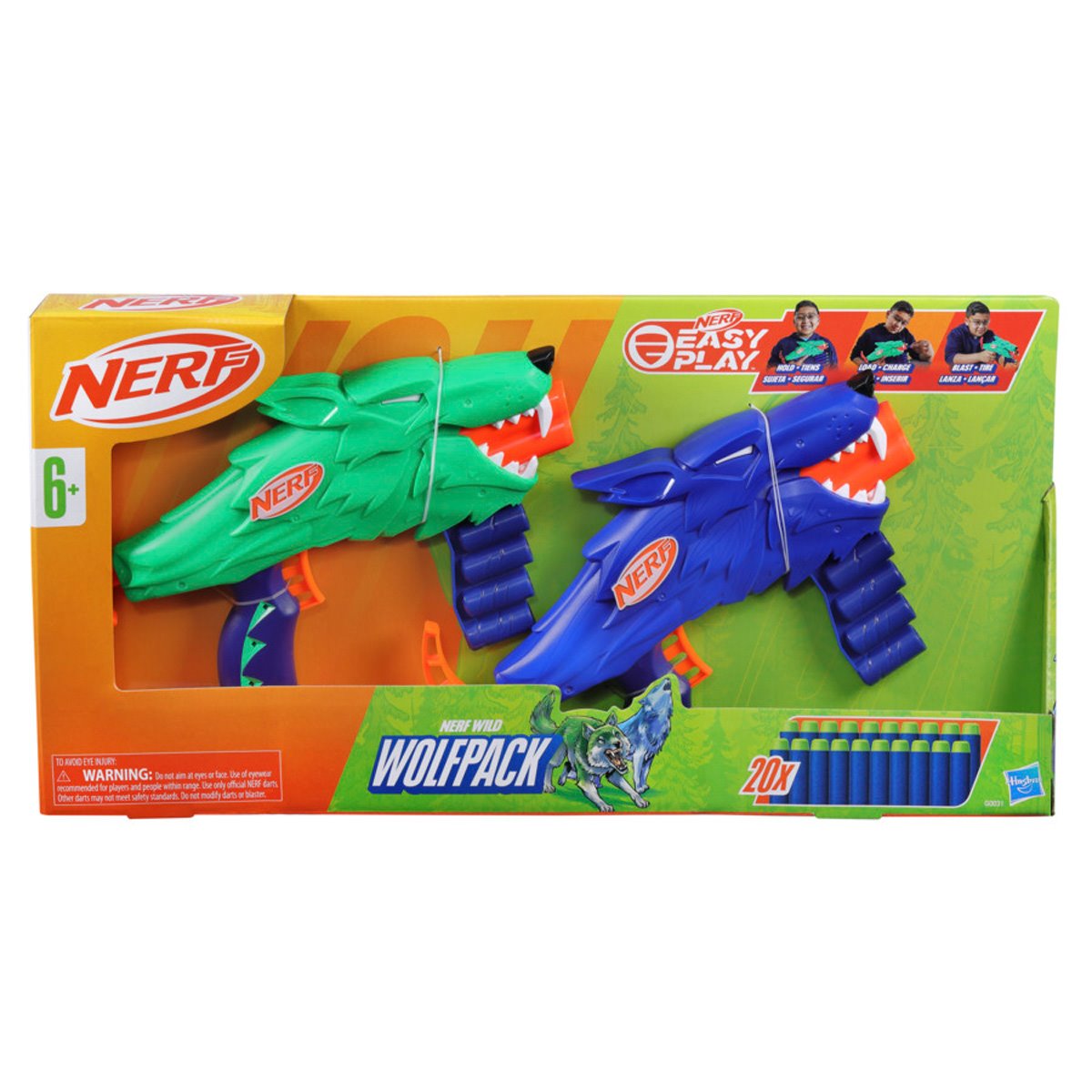 Nerf Wild Wolfpack Easy Play Nerf Blasters