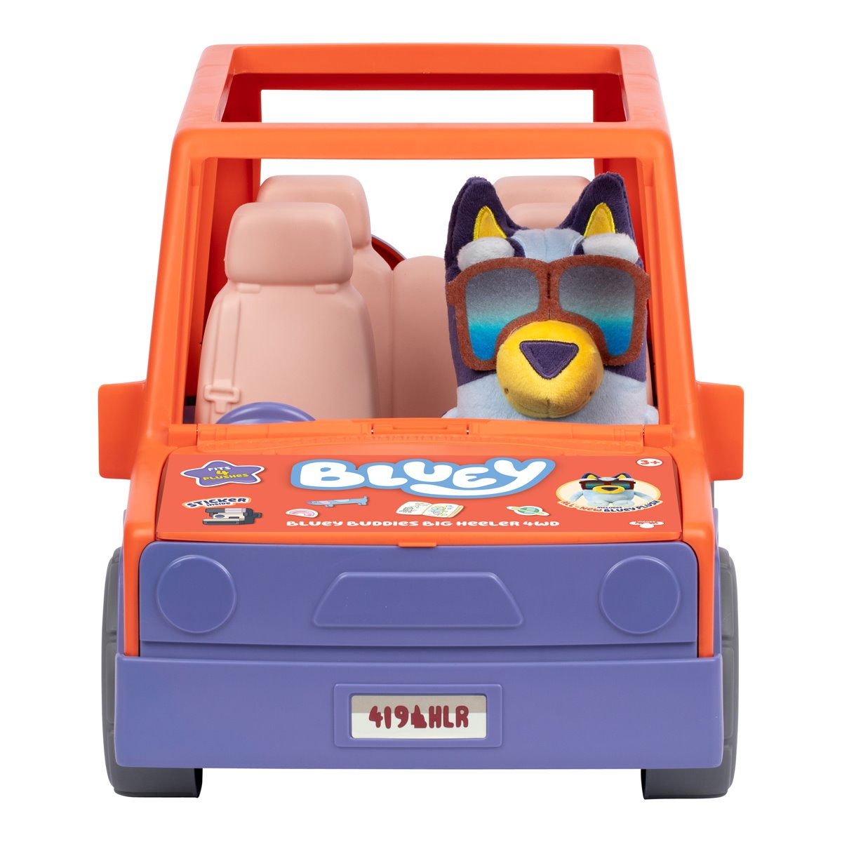 Bluey Bluey Buddies Big Heeler 4WD Vehicle and Bluey Plush