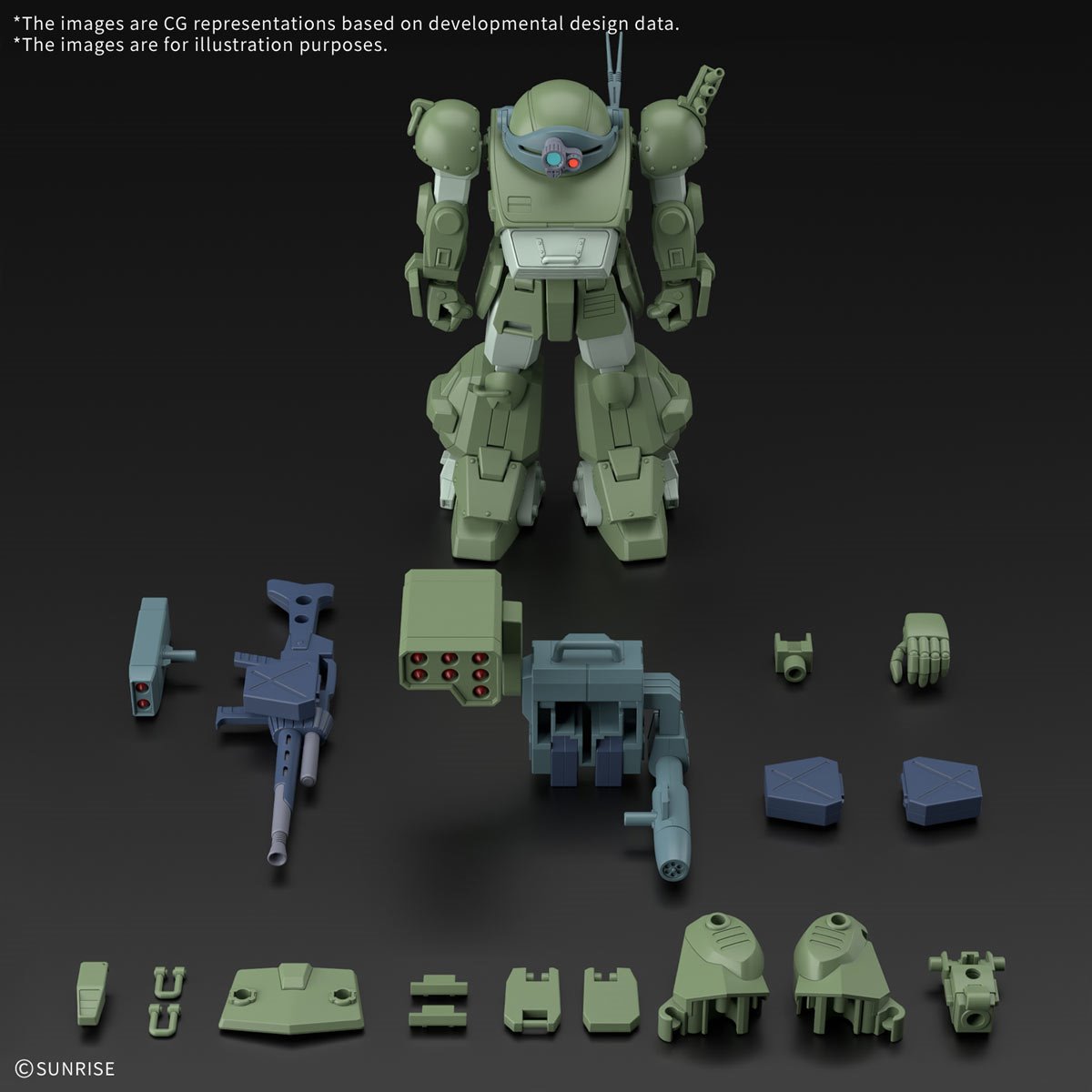 Armored Trooper Votoms Scopedog Turbo-Custom High Grade Model Kit