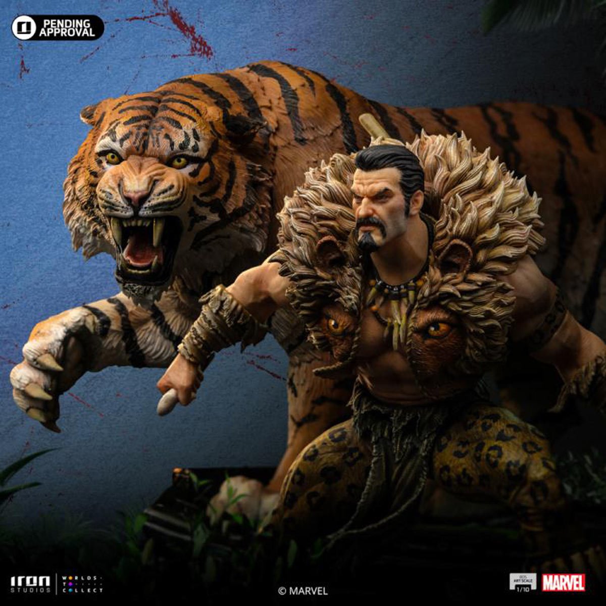 Kraven Spider-Man vs Villains Battle Diorama Series 1:10 Art Scale ...